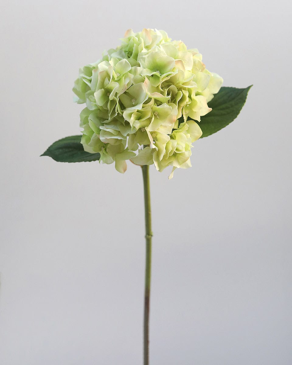 Artificial Short Green Hydrangea 18”