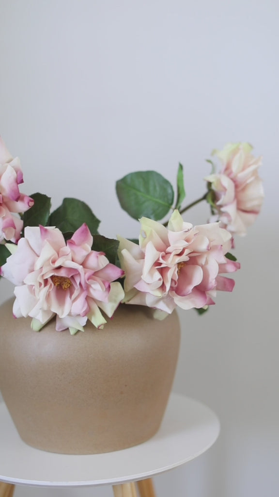Artificial Pink Duchess Rose 20"
